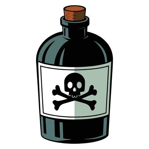 Poison Bottle Icon Clipart Avatar Logotype In A Simple Style Isolated