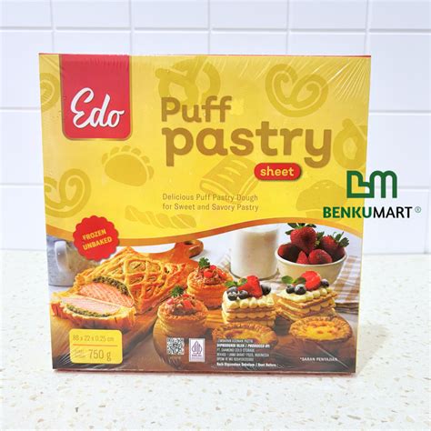 Jual [karton] Edo Puff Pastry Sheet 750 Gr Frozen 750g Shopee