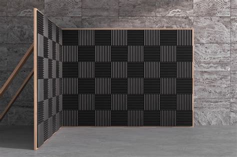 Premium Photo Vocal Or Music Recording Room With Dampening Acoustic