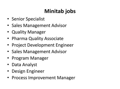 Minitab A Statistical Tool Pptx Business Banking And Finance Business