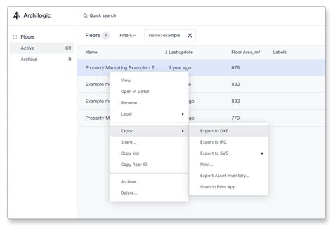 Export A Floor As A DXF File