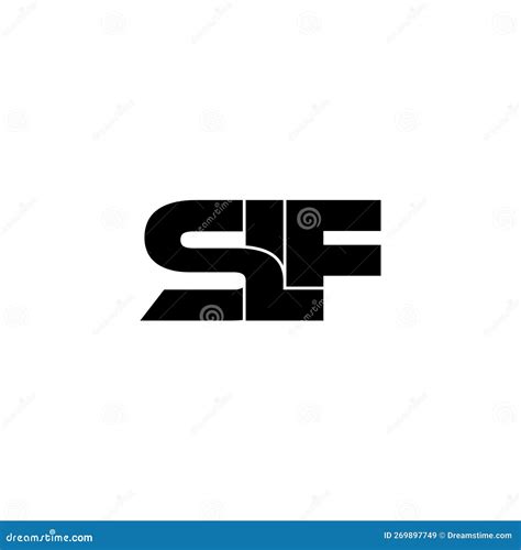 SLF Letter Monogram Logo Design Vector Stock Vector Illustration Of