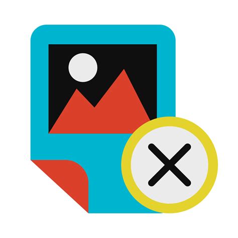 Image File Delete Symbol Glyph Vector Illustration 13122925 Vector Art At Vecteezy