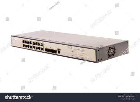 16port Gigabit Switch Black White Color Stock Photo 2178165409 ...