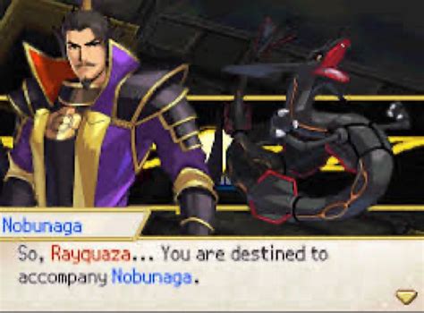 Is This Why Nobunaga Oda Had A Shiny Rayqauza In Pokemon Conquest