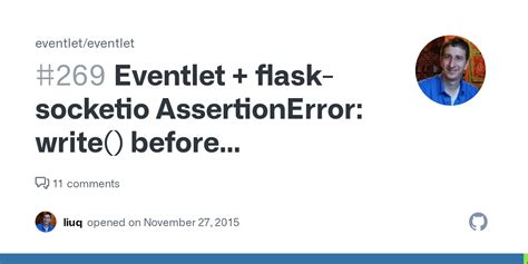eventlet flask socketio assertionerror write before start response