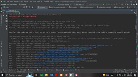 Flutter I Want To Show Current User Profile But This Error Happened Renderbox Was Not Laid Out