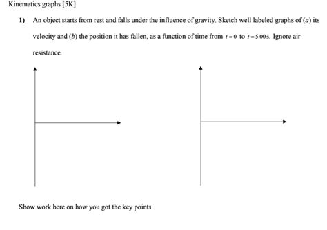 Solved Kinematics Graphs [5k]1 ﻿an Object Starts From Rest