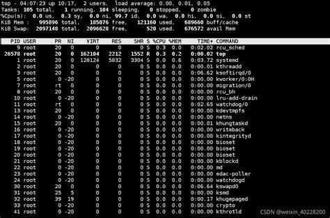 linux系统进程查看命令 linux查看进程命令 csdn博客