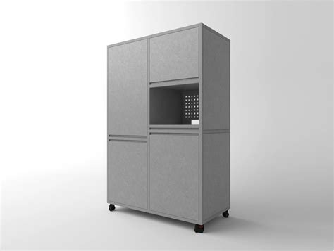 Kitchen Module Couple Wise Habit Valchromat® And Steel Black Grey