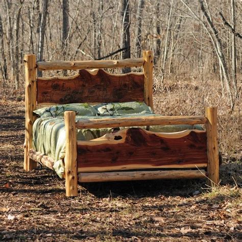 Warm And Inviting Rustic Log Beds