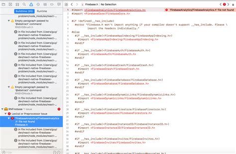Using Rnfirebase In A Swift And Pods Project · Issue 878 · Invertase