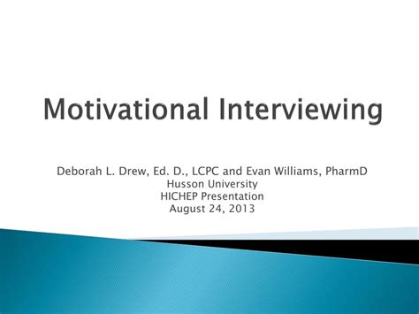 Ppt Motivational Interviewing Powerpoint Presentation Free Download Id 1884939