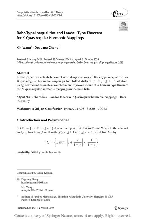 Bohr Type Inequalities And Landau Type Theorem For K Quasiregular