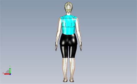 女性人物模型 iges 模型图纸下载 懒石网