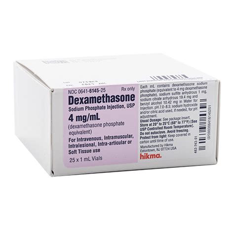 Dexamethasone Injectable 4mgml 1ml 25 Vials Med Vet International