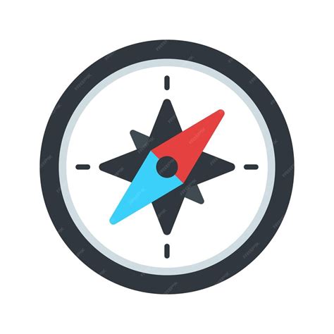 Premium Vector Compass Flat Style