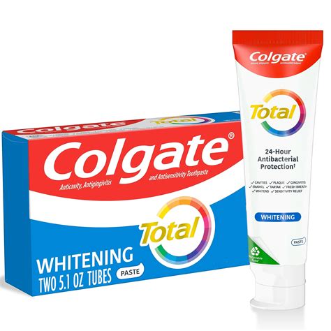 Colgate Total Whitening Toothpaste Mint Toothpaste 51 Oz Tube 2