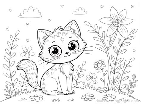 고양이 색칠공부 41개의 무료 인쇄 가능한 생성 디자인