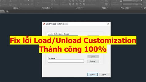 Hướng Dẫn Fix Lỗi Loadunload Customization Và Reset Autocad Thành Công 100
