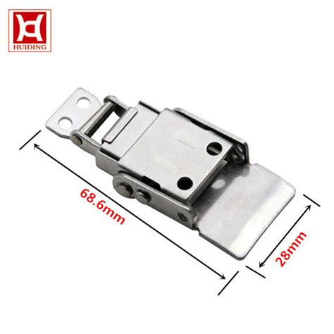 Spring Loaded Stainless Steel Draw Latch Tool Box Locking Hasp Lock Toggle Latch Hardware And Lock