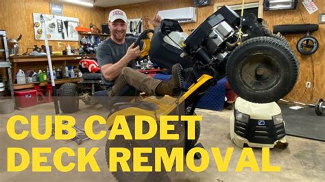 Cub Cadet Deck Removal on GTX 1054: SUPER EASY!! - YouTube