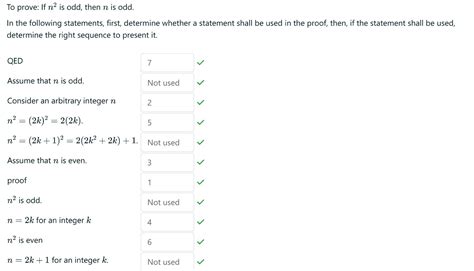 solved to prove if n2 ﻿is odd then n ﻿is odd the