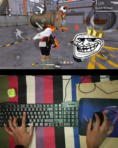 Free Fire Gamnig Keyboard Mouse Gaming Gaming Shorts Shorts Ytshorts Youtube