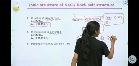 Ionic Structure Of Nacl Rock Salt Structure 1 If The Lattice Is Distort