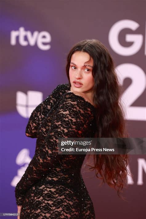 Singer Rosalia Poses During The Photocall Prior To The 2023 Latin