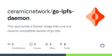 github ceramicnetwork go ipfs daemon this repo builds a docker image