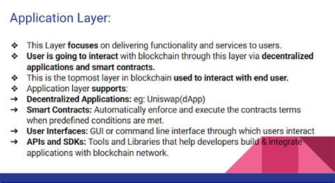 Layers Of Blockchain Application Layer And Execution Layer Data