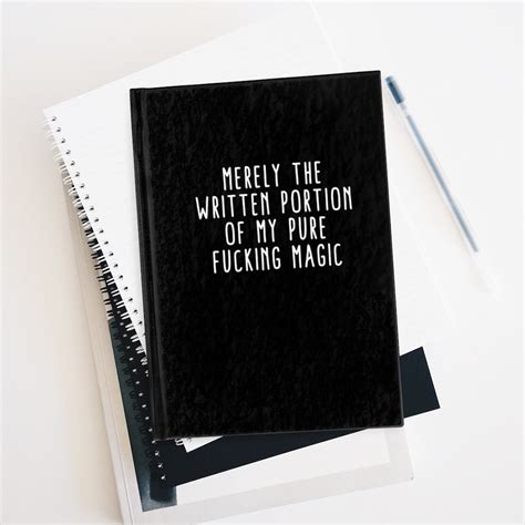 Funny Custom Journal Notebook Pure Magic Personalized Journal Etsy