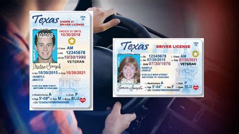 Texas Drivers License Sample