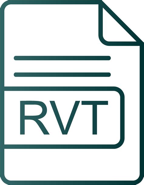Rvt File Format Line Gradient Icon 43716098 Vector Art At Vecteezy