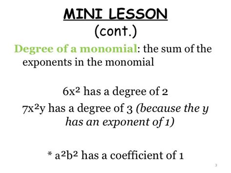 Adding And Subtracting Monomials