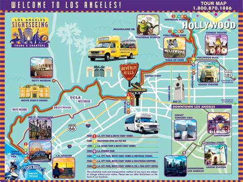 Los Angeles Tourist Map Printable