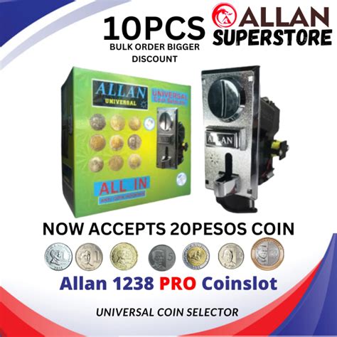 allan 1238 universal coinslot for pisonet pisowifi vendo allan universal coinslot allan