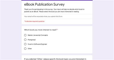 Saurabh Shelot On Linkedin Ebook Publication Survey