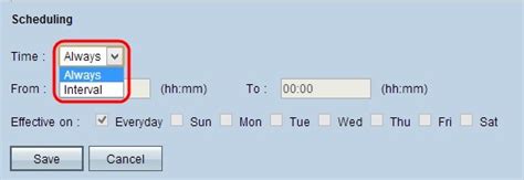 Schedule Access Rules On RV016 RV042 RV042G And RV082 VPN Routers Cisco