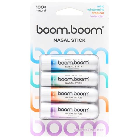 Boom Boom Nasal Sticks 4 Pack