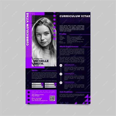 Free Vector Flat Design Cv Template Free Vector Flat Design Cv Template