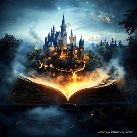 ai创作图梦幻城堡霍格沃茨学校 霍格沃兹魔法学院 霍格沃茨魔法学院 霍格沃茨魔法学校 魔法书封面 奇幻城堡夜景 梦幻城堡主题 唯美梦幻地产