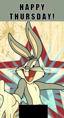 Bugs Bunny Happy Thursday Have A Nice Day Animated  Coelho
