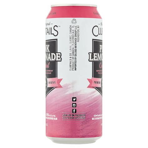 Clubtails Cocktail In A Can Pink Lemonade Cocktail In A Can Pt Delivery Or Pickup Near Me