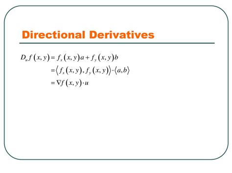 155 Directional Derivatives Ppt Download