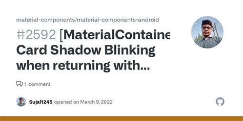 Materialcontainertransform Card Shadow Blinking When Returning With