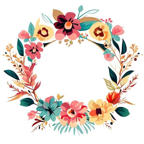 Premium Vector Watercolor Boho Frame Design