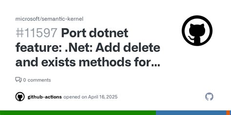 Port Dotnet Feature Net Add Delete And Exists Methods For