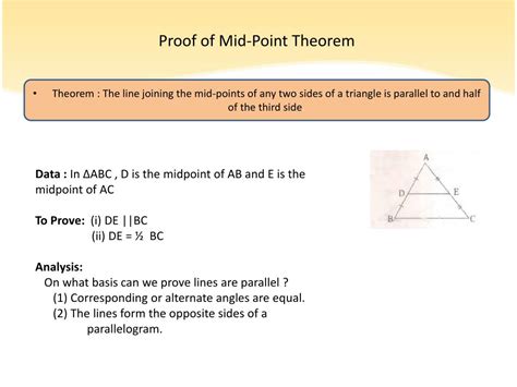 Ppt Mid Point Theorem In Maths Explained And Illustrated Powerpoint